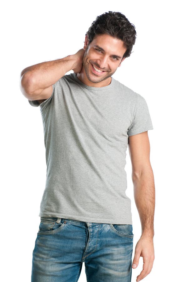 Jeune homme heureux photo stock. Image du sain, homme - 24417492