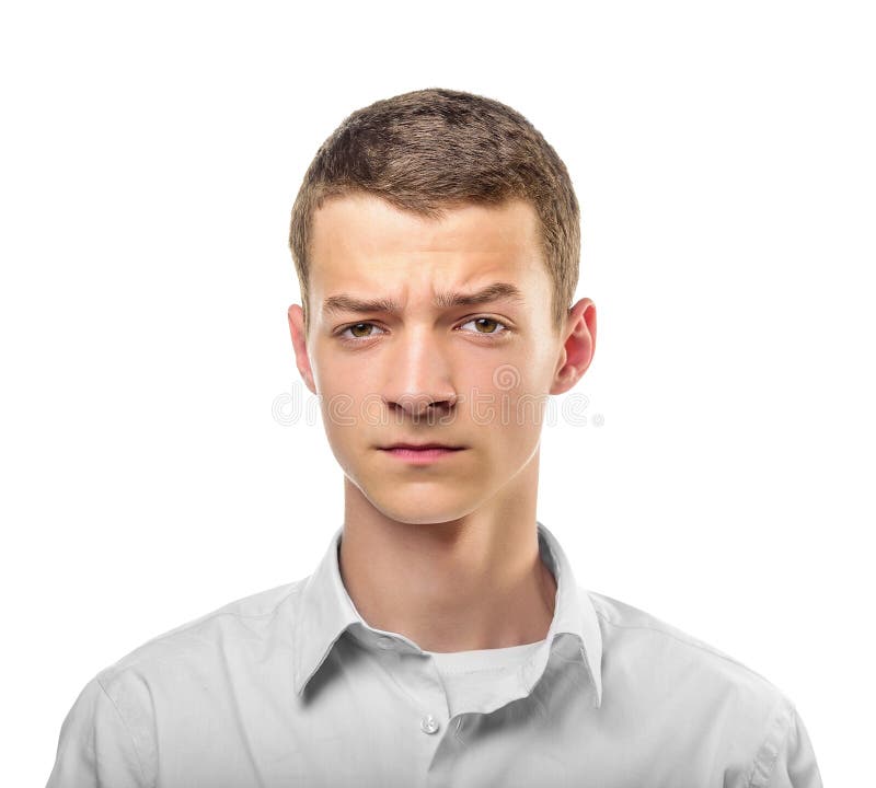 Jeune homme pensif image stock. Image du gens, humain - 53674725