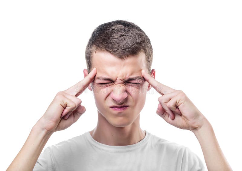 Jeune homme pensif image stock. Image du gens, humain - 53674725