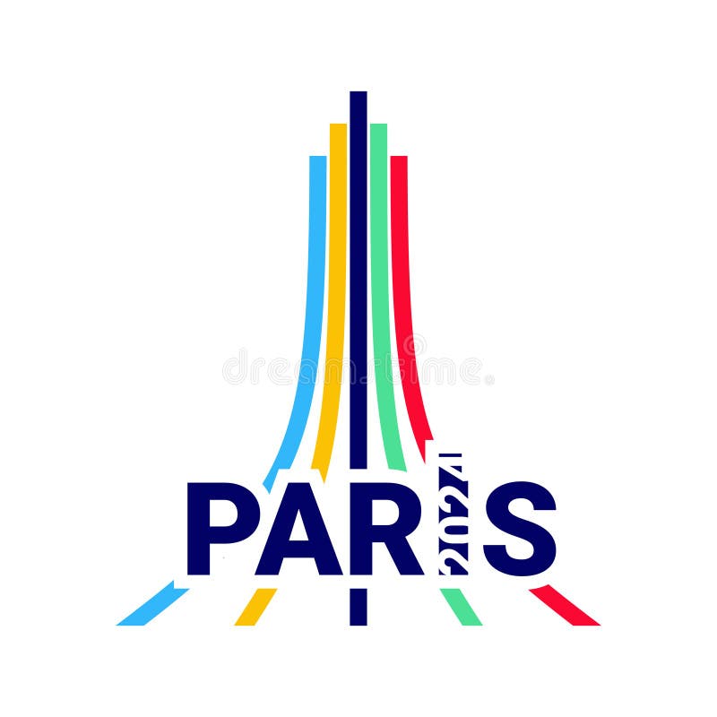 Jeux Olympiques De Paris 2024. Logo Des Jeux Olympiques. Illustration ...