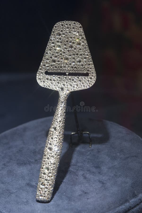 Jewel Encrusted Cheese Slice Editorial Image - Image of replica, boats ...