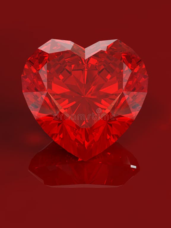 Jewel heart stock illustration. Illustration of transparent - 7722248