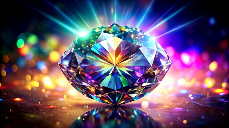 Jewel Illustration Capturing The Brilliance And Sparkle Of Gemstones