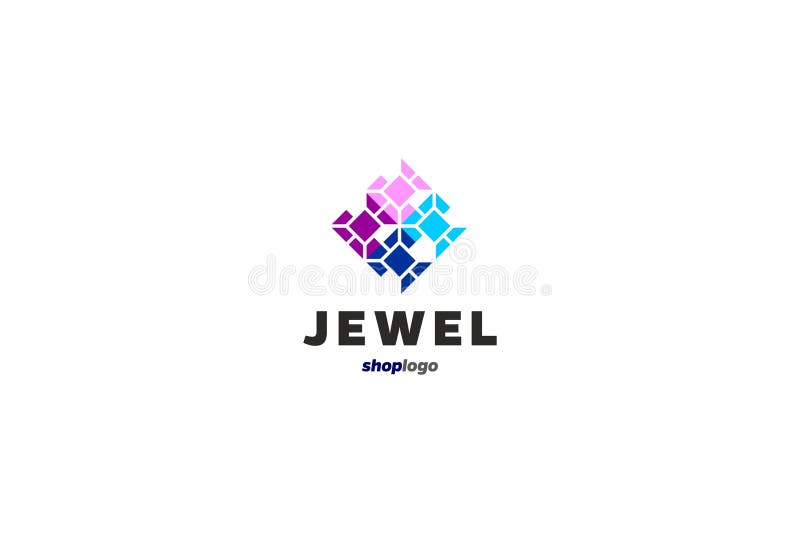 Jewel logo design solution stock vector. Illustration of mark - 318986505