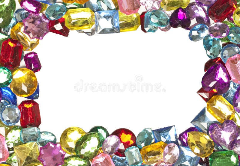 Jeweled Border stock photo. Image of rubies, garnets - 10152440