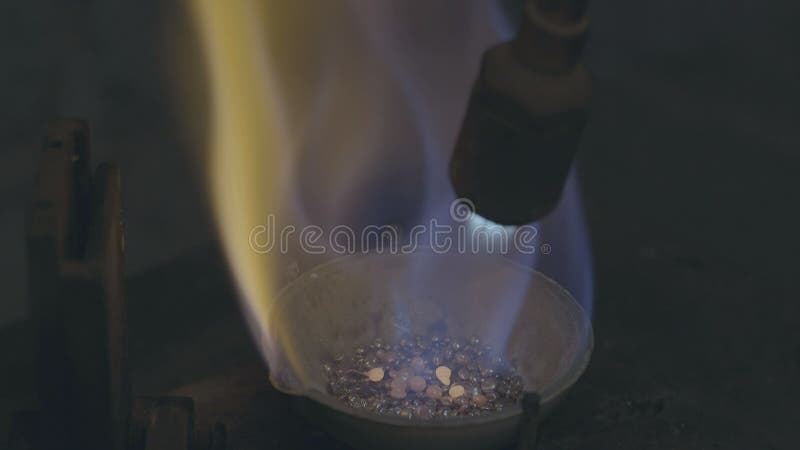 Jeweler melt silver stock photo. Image of crucible, jewelry - 192964848