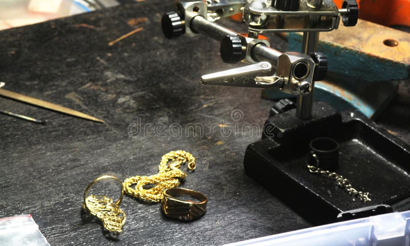 Jewellery craft stock photo. Image of table, skill, making - 46134366