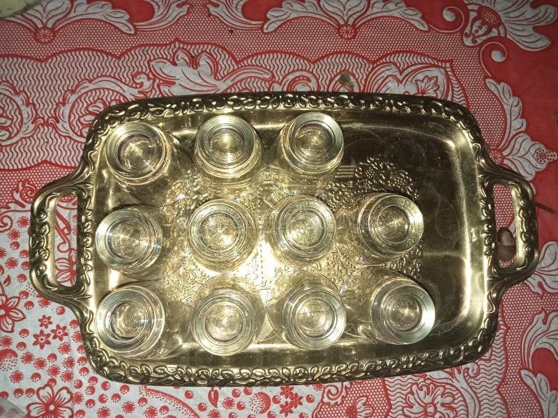 Jewellery Iron Art Metal Pattern Circle Glass Lighting Stock Image ...