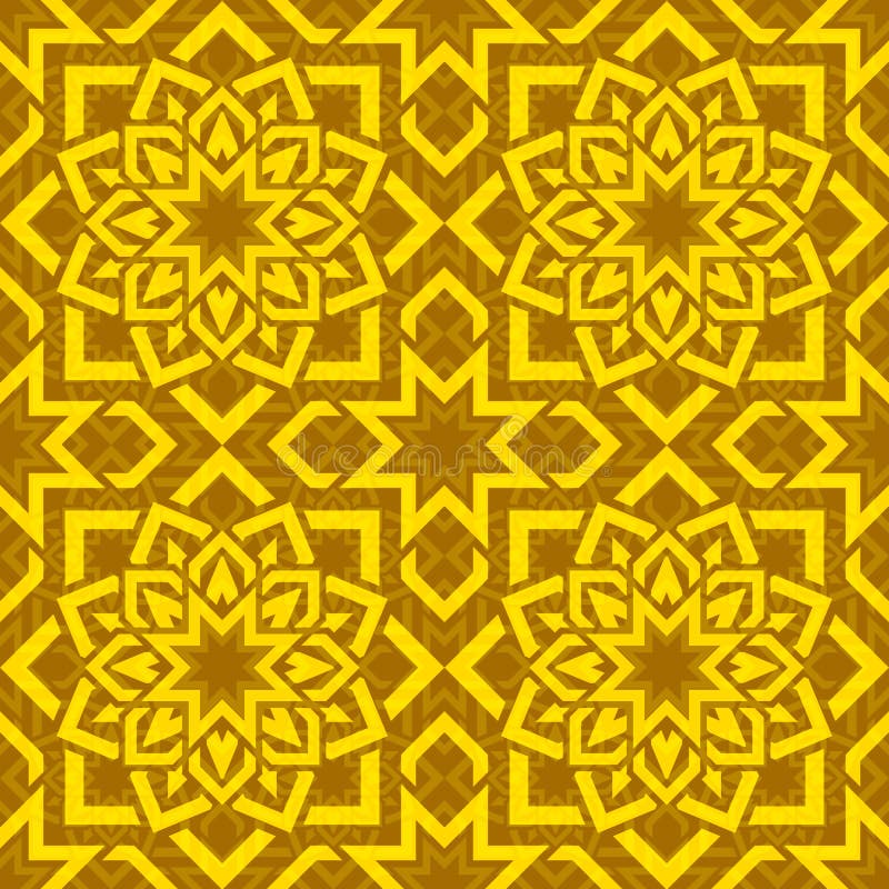 Arabic Seamless Pattern. Islamic Geometric Background. Vector Eastern ...