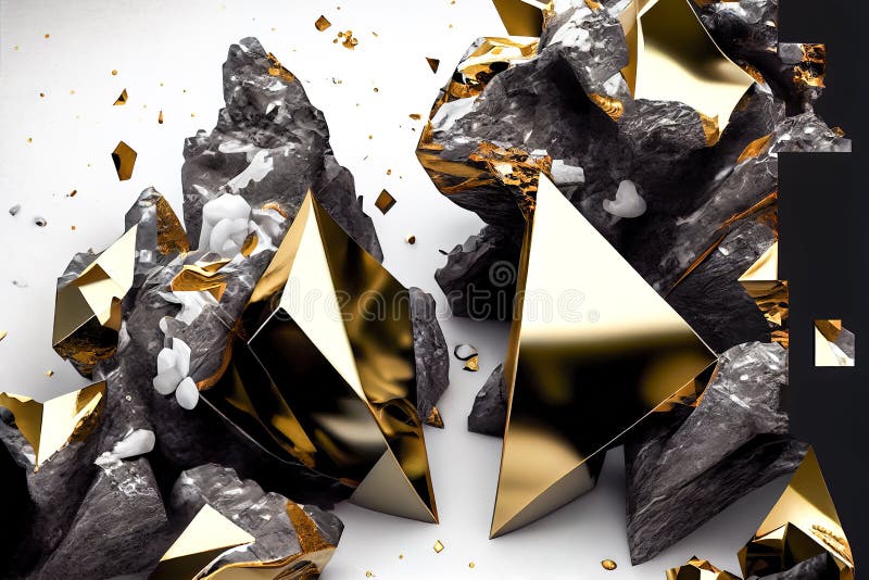 3d Broken Golden Rock Stock Photos - Free & Royalty-Free Stock Photos ...