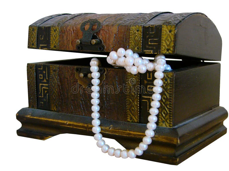 Jewelry box with pearls stock image. Image of ethnic, pearls - 6128389