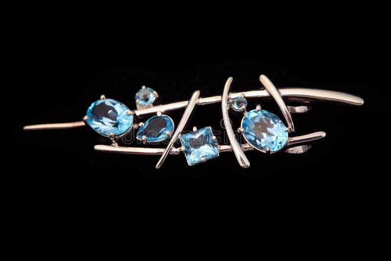 Blue Topaz Gemstones stock image. Image of lapidary, jewelry - 4132095