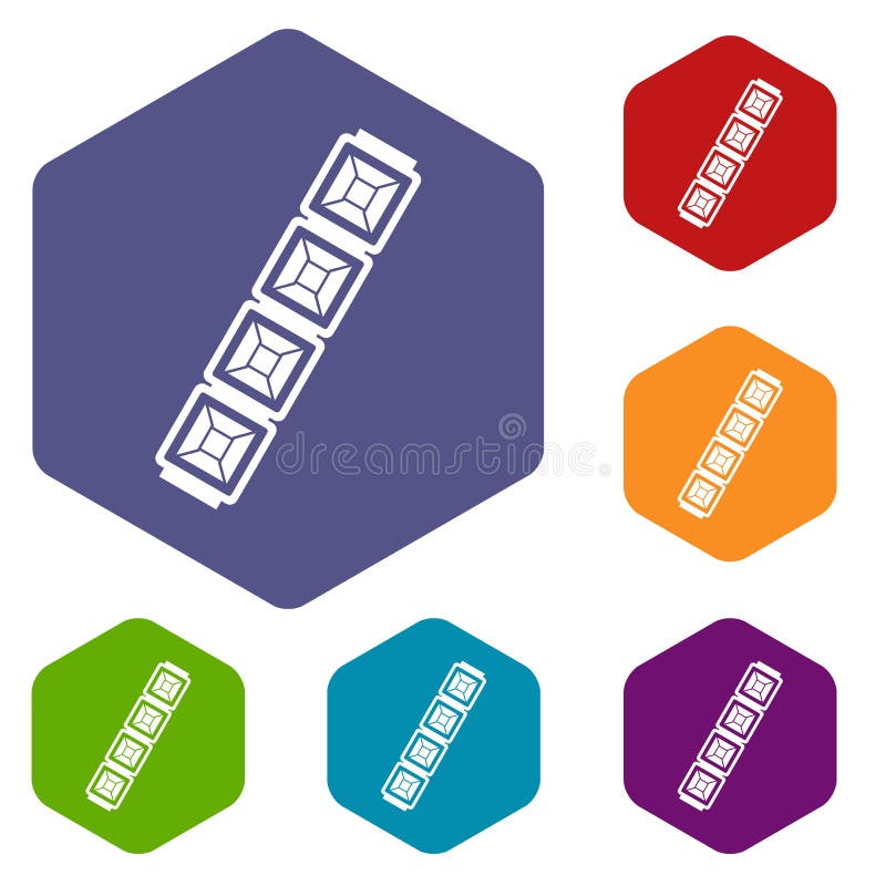 Jewelry Chain Icons Set Hexagon Stock Vector - Illustration of ... Jewelry Chain Icons Set Hexagon Stock Vector - Illustration of ...