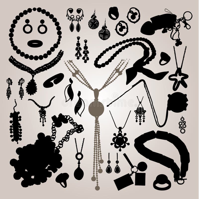 Jewelry Collection Vector 0051 Stock Vector - Illustration of elegance ...