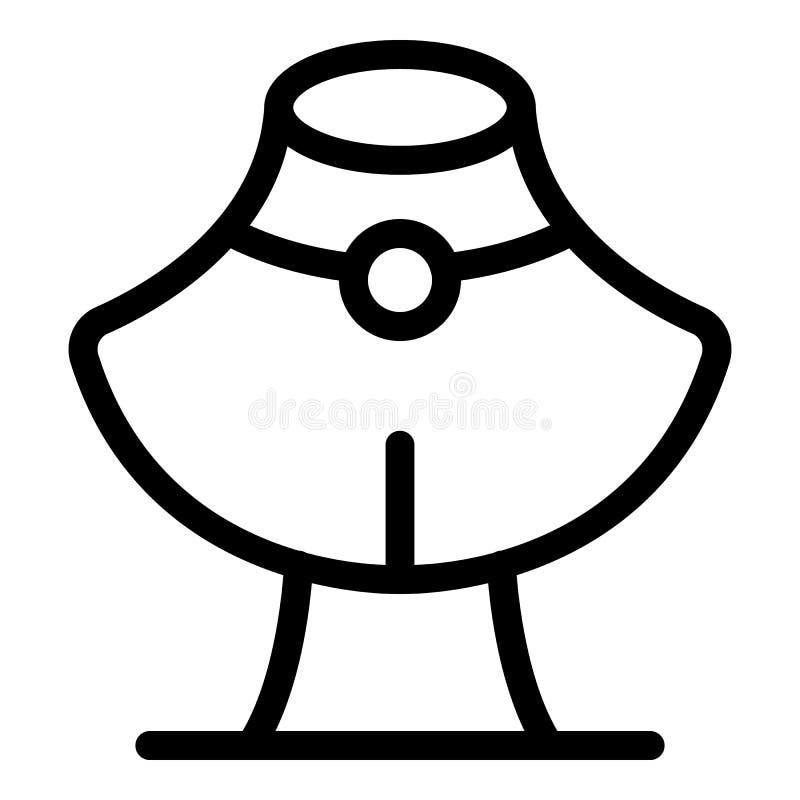 Jewelry Dummy Pendant Icon, Outline Style Stock Vector - Illustration ...