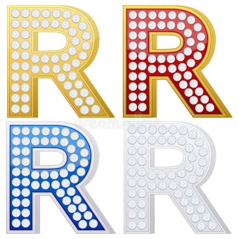 Beautiful Ornament, Letter R Stock Vector - Illustration of isolated ...