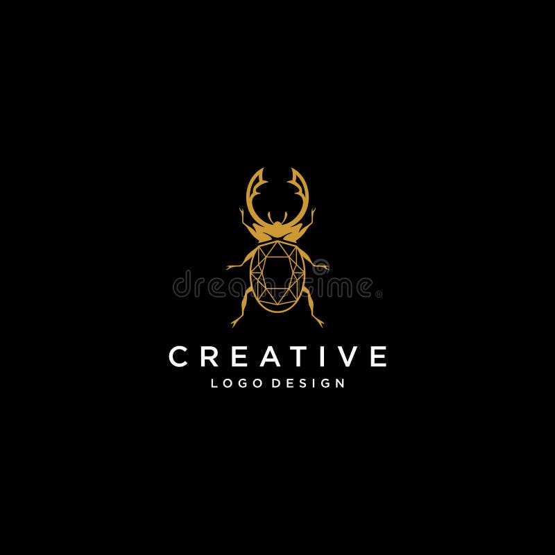 Jewelry Logo Design Inspiration, Bug Logo Design, Beetle Logo Design ...
