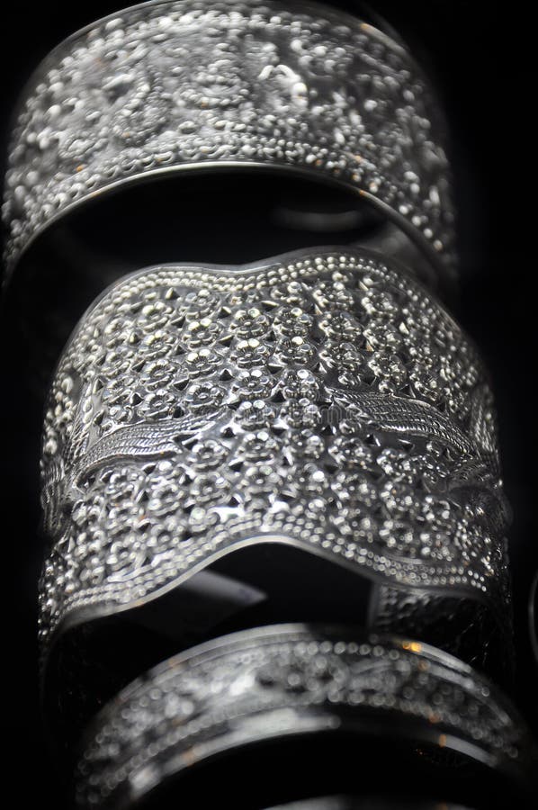 Jewelry made of silver stock image. Image of gift, bracelet - 22441653