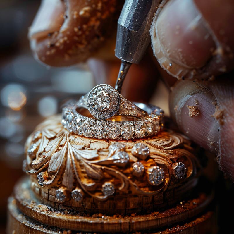 Jewelry Maker Designing a Piece Stock Image - Image of present ...