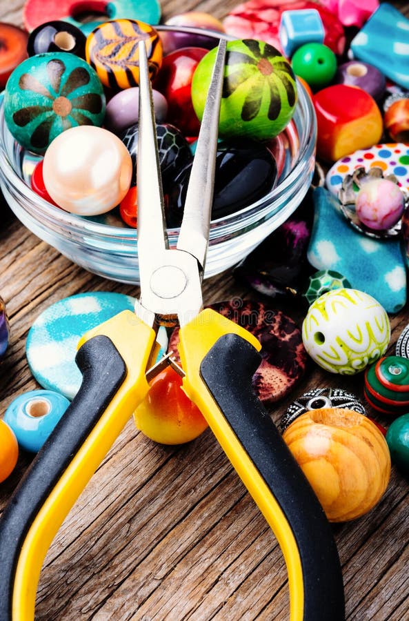 Bead for making jewelry stock photo. Image of beauty - 134005536