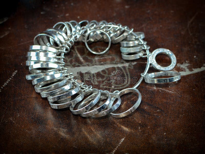 Jewelry metal ring size. stock photo. Image of jeweller - 208714616