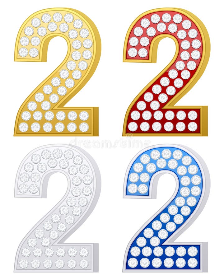 Gold Number Two Stock Illustrations – 7,877 Gold Number Two Stock ...