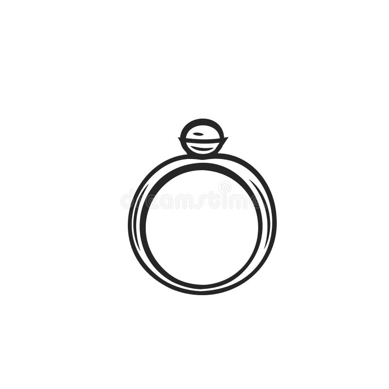 Jewelry Ring icon stock illustration. Illustration of sign - 141910172