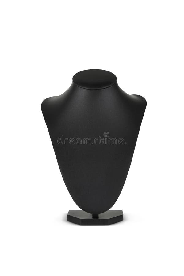 Jewelry Stand Neck on White Background Stock Photo - Image of fashion ...