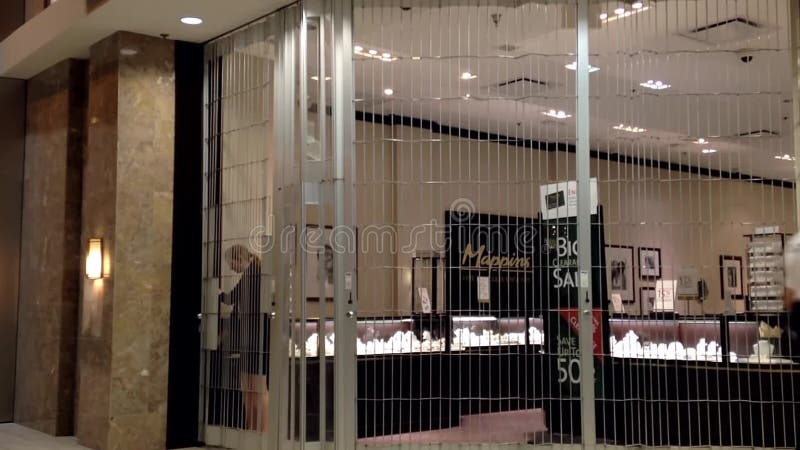 Jewelry Store Closing Down at Night Stock Video - Video of metallic ...