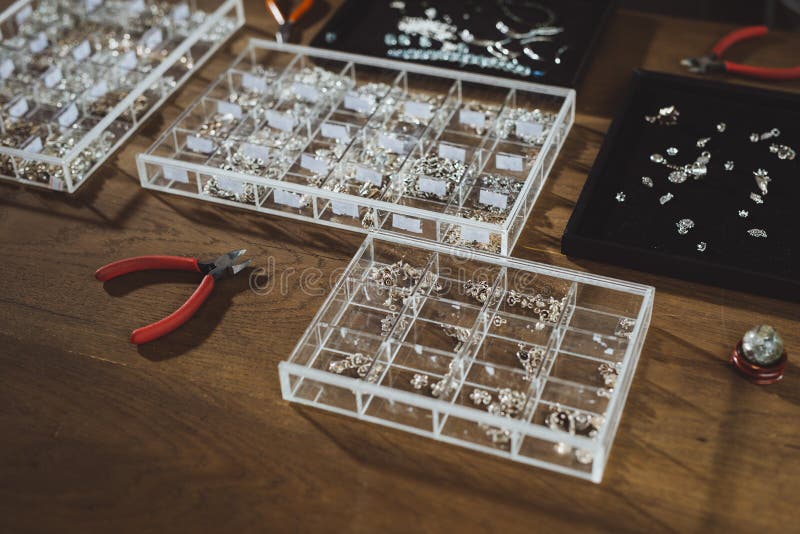 Jewelry Tools. Goldsmith Workplace. Hand Craft. Workshop. Stock Image ...