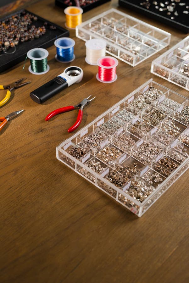 Jewelry Tools. Goldsmith Workplace. Hand Craft. Workshop. Stock Image ...