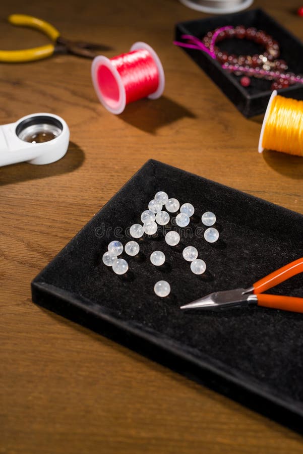 Jewelry Tools. Goldsmith Workplace. Hand Craft. Workshop. Stock Image ...