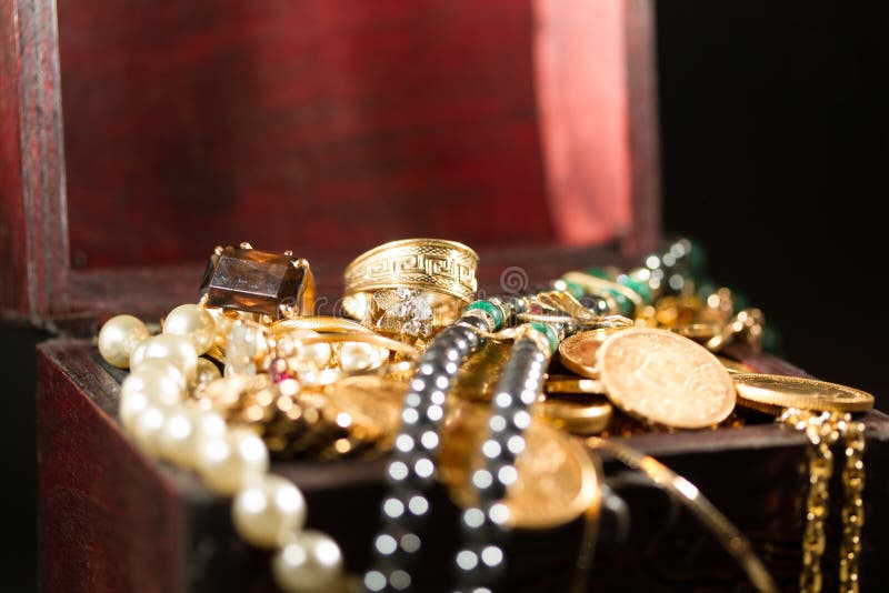 Gold jewels stock photo. Image of rings, jewels, surface - 10520544