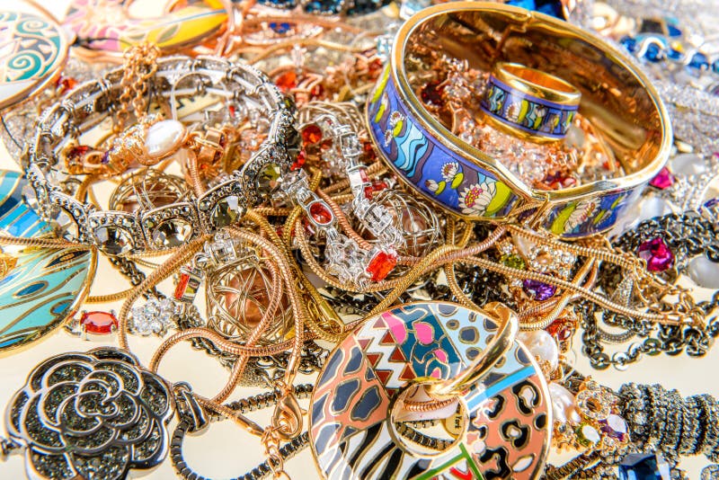 Jewels and Precious Gemstones Stock Image - Image of precious, metal ...