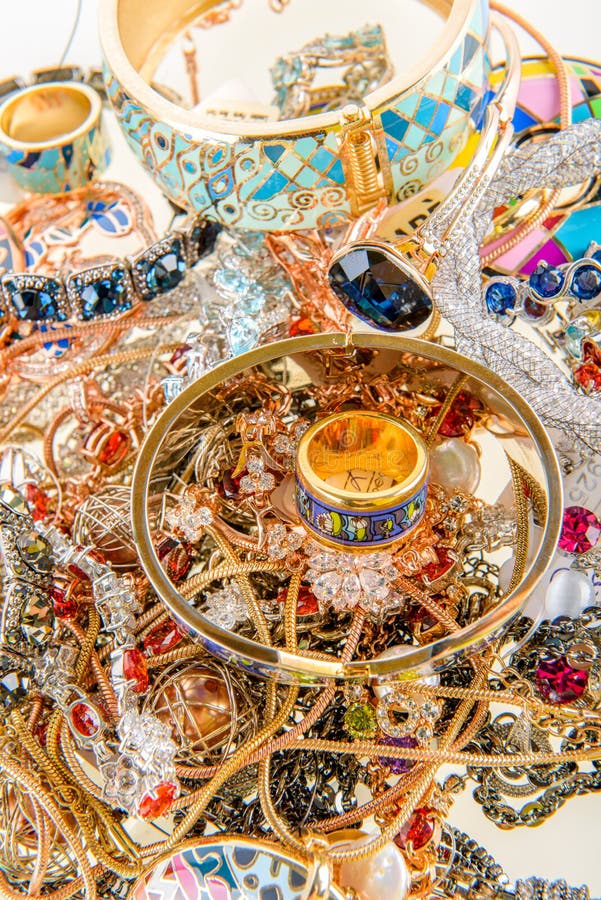 Jewels and Precious Gemstones Stock Image - Image of precious, metal ...