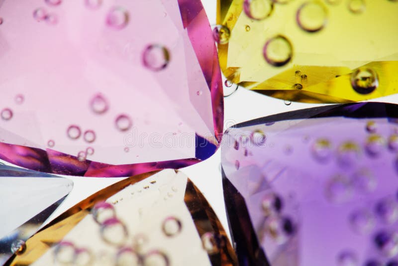 Jewerly-Edelsteine Mit Wasserblasen. Stockbild - Bild von luftblasen ...