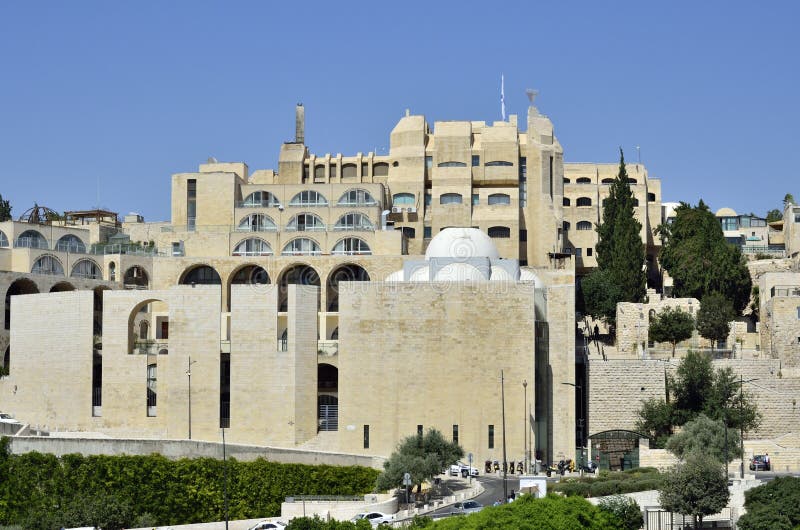 Jewish Block in Old Jerusalem, Israel. Stock Photo - Image of site ...