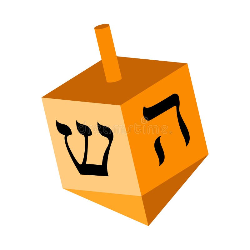 Jewish dreidel icon stock vector. Illustration of dreidel - 113394997