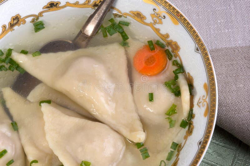 Jewish Dumplings - Kreplach Stock Image - Image of forcemeat, domestic ...