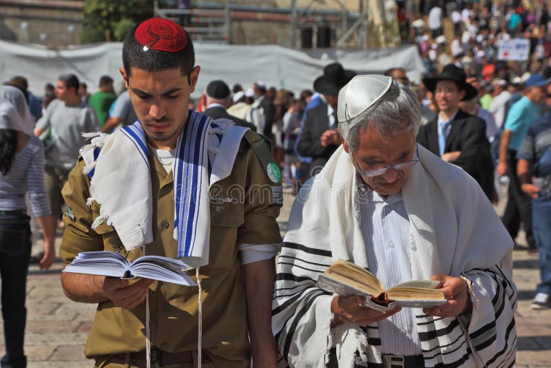 Jewish Family - the Father and His Son Editorial Stock Photo - Image of ...