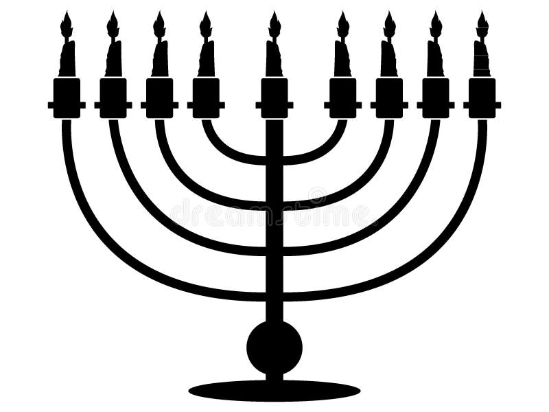 Jewish Menorah Icon stock vector. Illustration of religion - 157729378