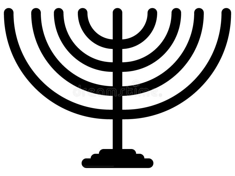 Jewish Menorah Icon stock vector. Illustration of grail - 157733149