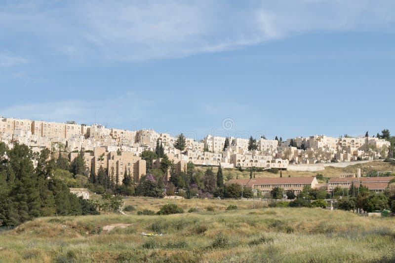 Jewish Neighborhood - Jerusalem Stock Photo - Image of holy, middle ...