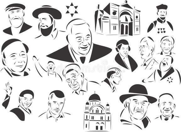 Jewish People Line Drawing Stock Illustrations – 370 Jewish People Line ...