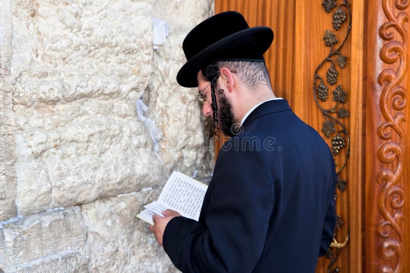 Jewish Praying At The Western Wall Editorial Stock Photo - Image of ...