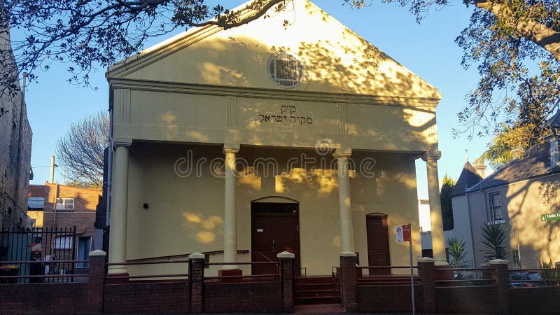 Jewish Synagogue in Newtown, Australia Stock Image - Image of newtown ...