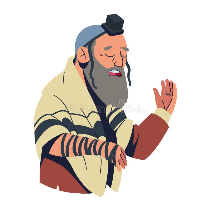 Jewish tefillin prayer stock illustration. Illustration of jerusalem ...