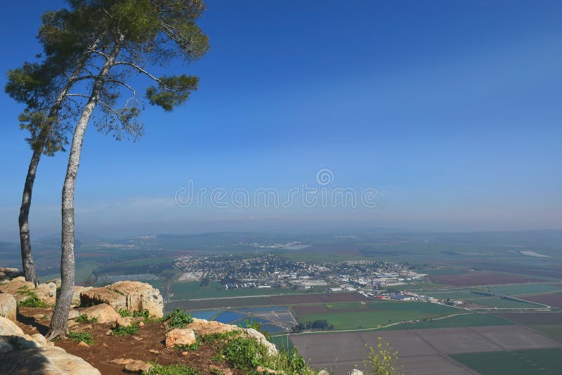 Mount Gilboa, Where King Saul Fell, View from Mountain Top To the ...