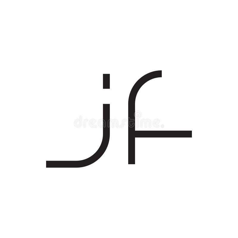 Jf Initial Letter Vector Logo Icon Stock Vector - Illustration of ...