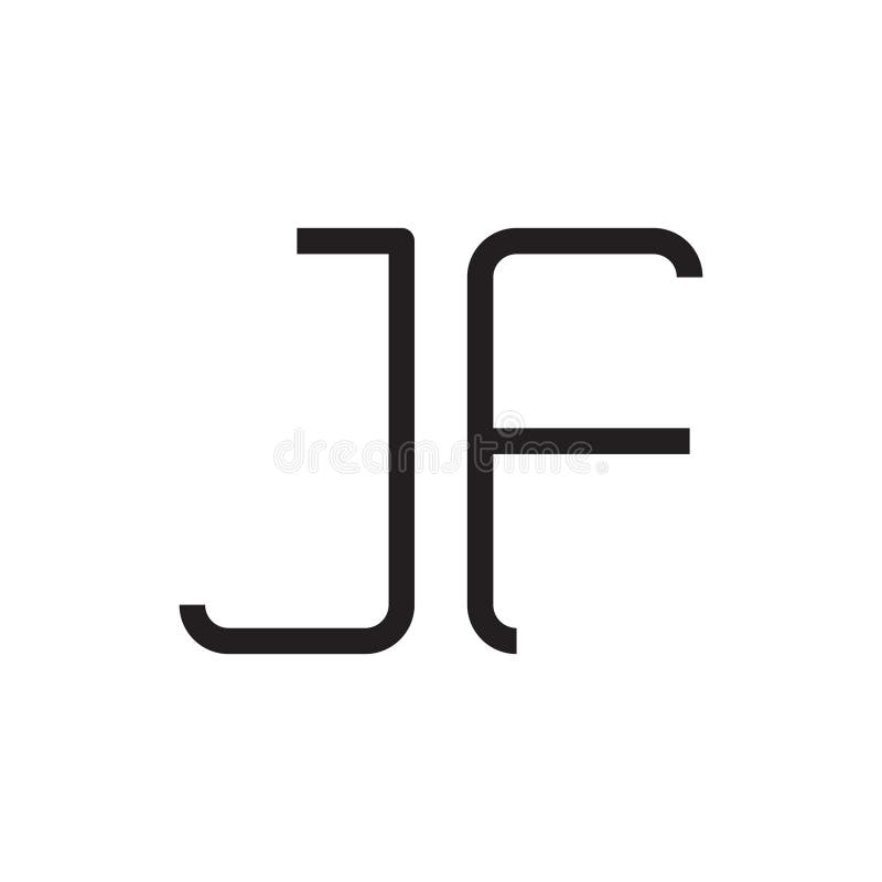 Jf Initial Letter Vector Logo Icon Stock Vector - Illustration of ...